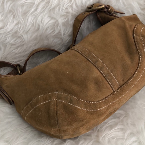 Coach | Bags | Coach Leather Suede Bag | Poshmark